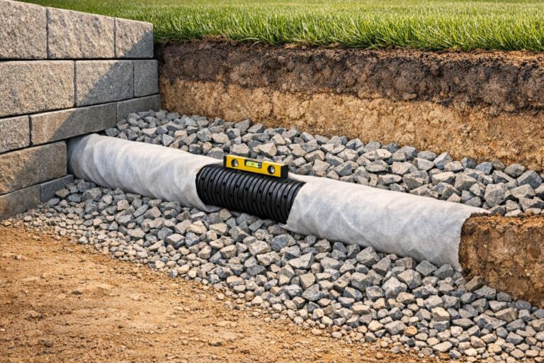How to Install Drainage Pipes for Retaining Walls - Pro Landscape